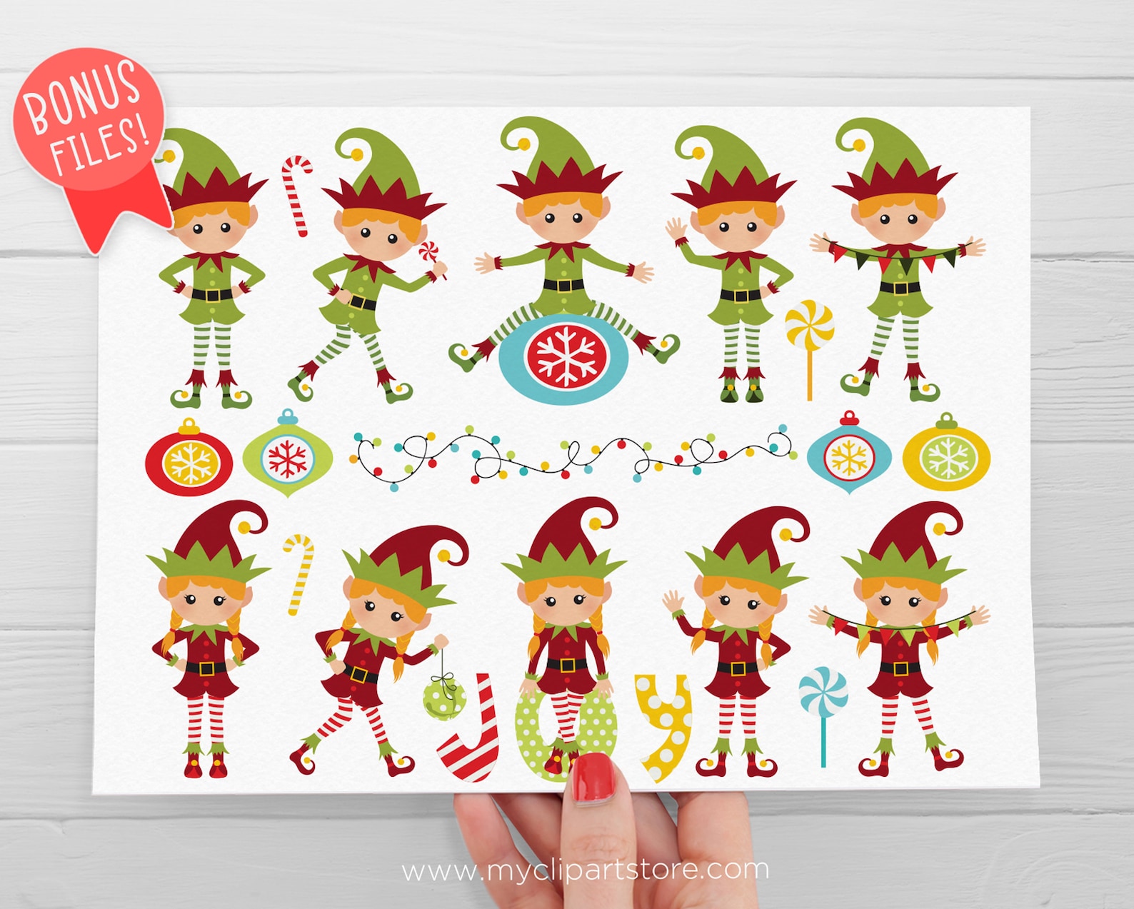 Christmas Clipart Elves Clipart Elf Svg Santa's | Etsy