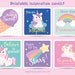 Unicorn Inspirational Note Cards for Kids: Rainbow Affirmations ...