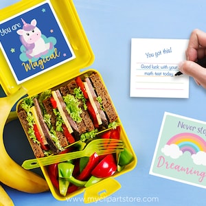 Unicorn Inspirational Note Cards for Kids: Rainbow Affirmations ...