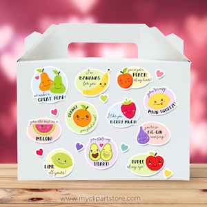 Cute Fruit Clipart, Kawaii Clipart, Funny Sayings, Valentine Jokes ...