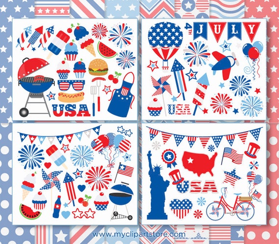 July 4th Picnic Clipart