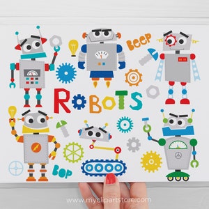 Robot Svg, Cute Robots Clipart, Robotics Clip Art, Stem Clipart, Robot ...