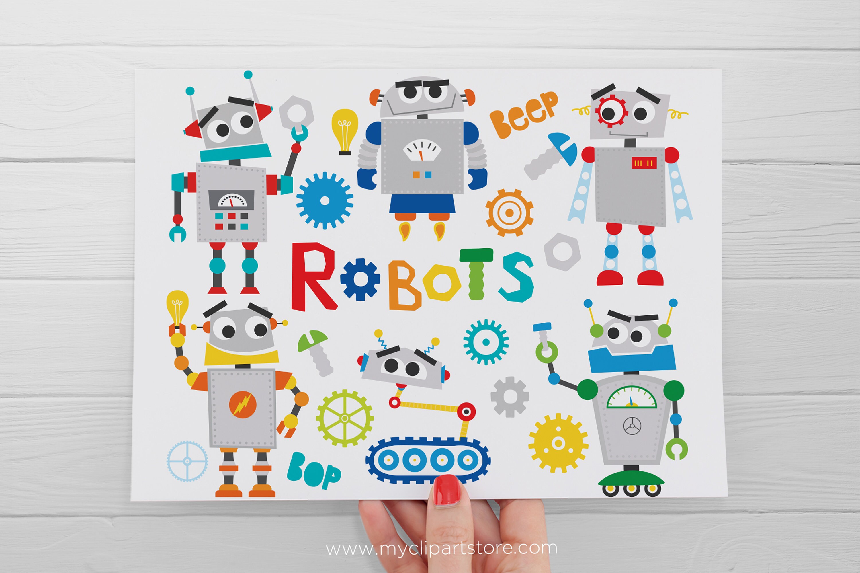 Robot Svg Cute Robots Clipart Robotics Clip Art Stem - Etsy