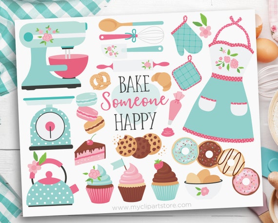 Bakery Clipart, Cupcakes svg, Cupcake svg, Kitchen Utensils, Apron svg ...