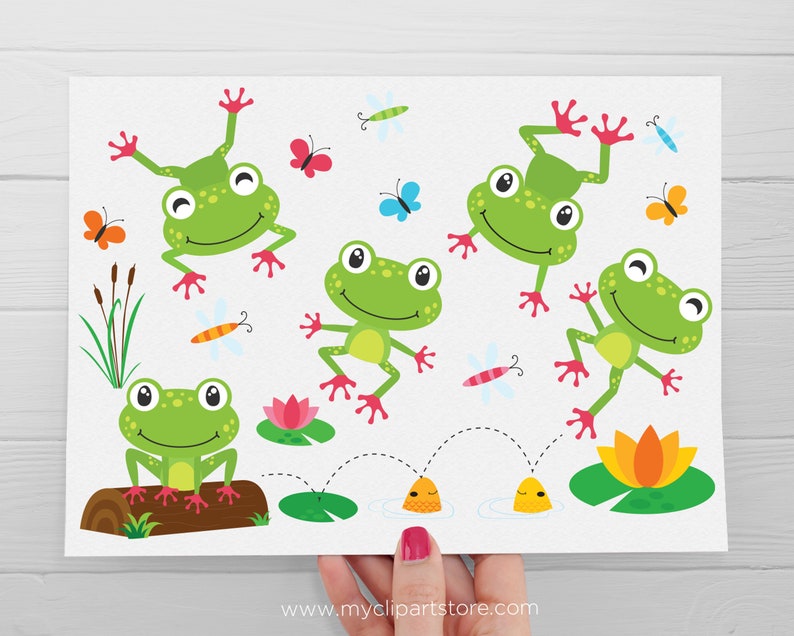 Frog Svg Speckled Frogs Clipart Red Toe Frog Svg Cute Toad - Etsy