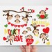 Valentine Monkeys Clipart, Valentine's Day Clip Art, Valentine Animals ...
