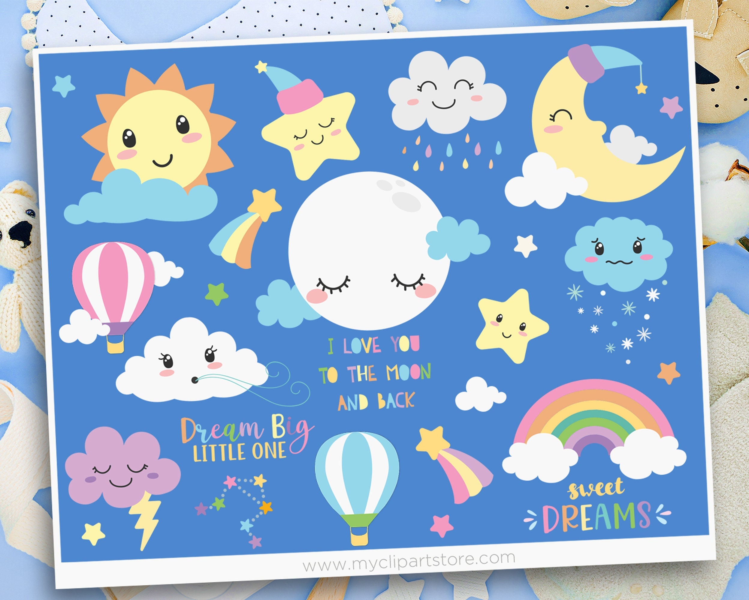 Sun Moon And Stars Clipart