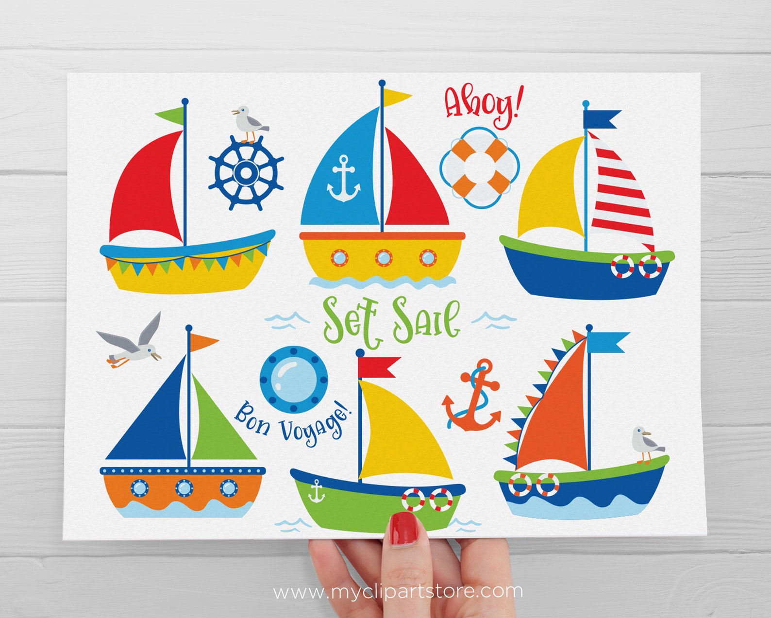 Sailboat Clipart Summer Clipart Nautical Svg Sailing - Etsy