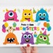 Peek-a-boo Monster Clipart, Cute Monster Svg, Peeking, Monster Mash ...