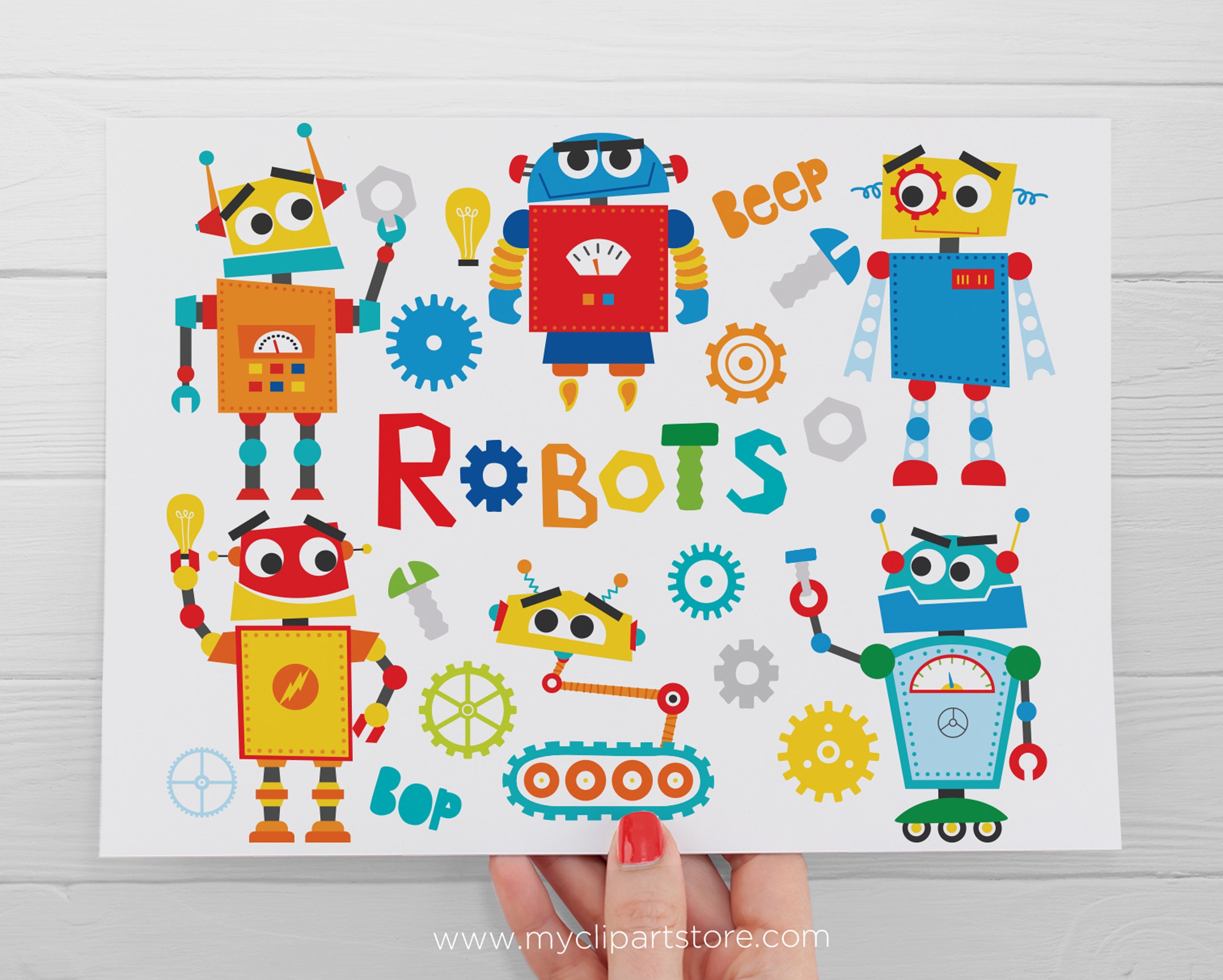 Cute Robots Clipart Robot Svg Robotics Clipart Stem - Etsy UK