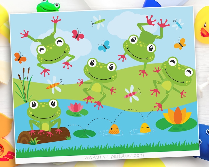 Frog Svg Speckled Frogs Clipart Red Toe Frog Svg Cute Toad - Etsy