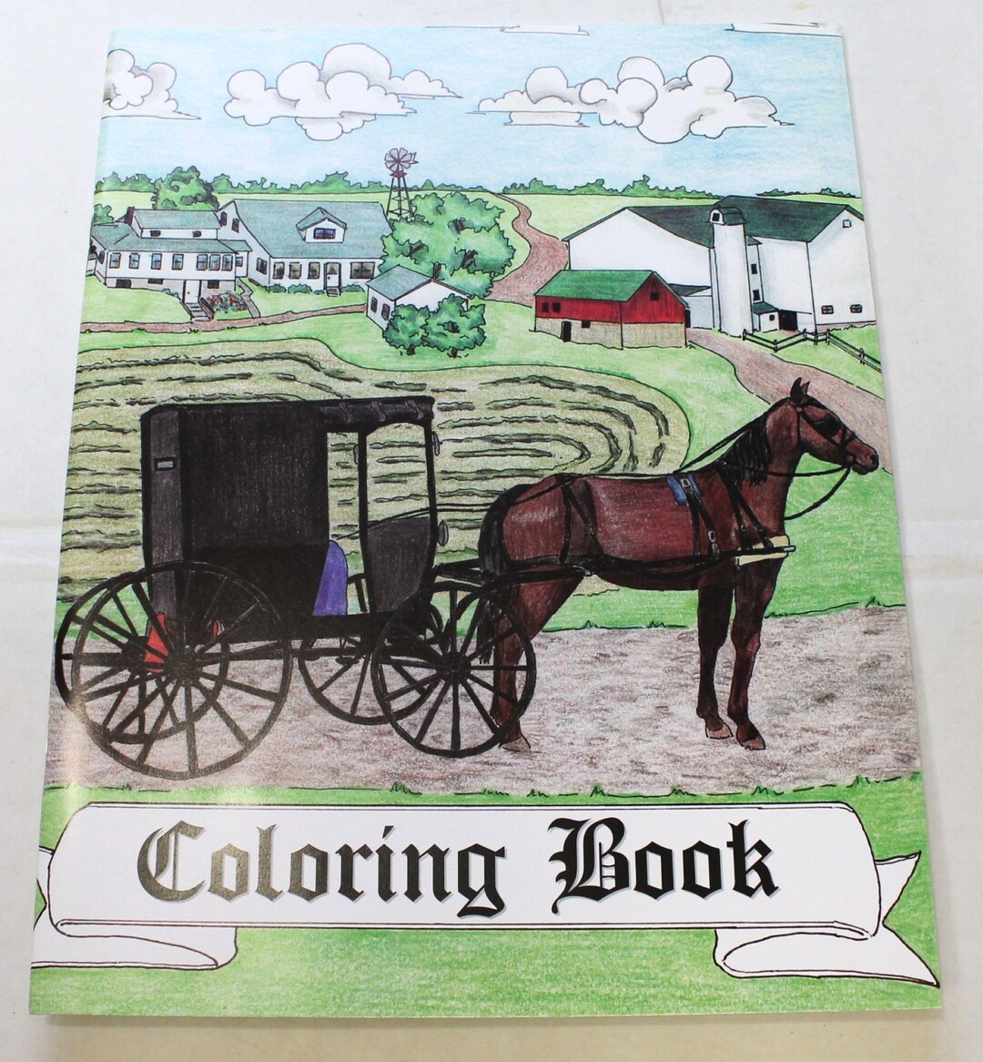 Coloring Book Amish Farm Animal Bird Yoder Bargain Store Great for ...