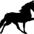 Amish Horse and Buggy Decal Equine Black Silhouette Profile Sticker on ...
