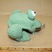 Handmade Crochet Frog Purse Shaped Coin Clasp Pouch Green Brown Toad ...