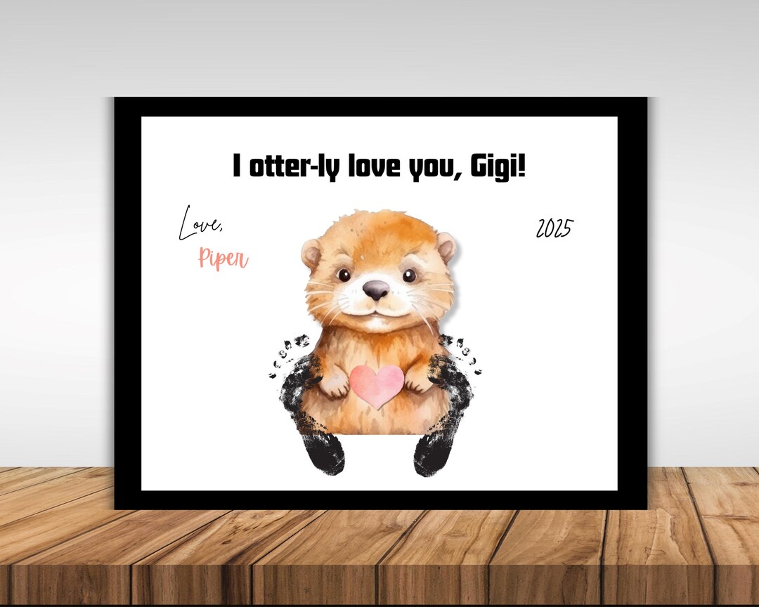 Mother’s Day Footprint Craft Printable for Gigi, DIY Project for ...