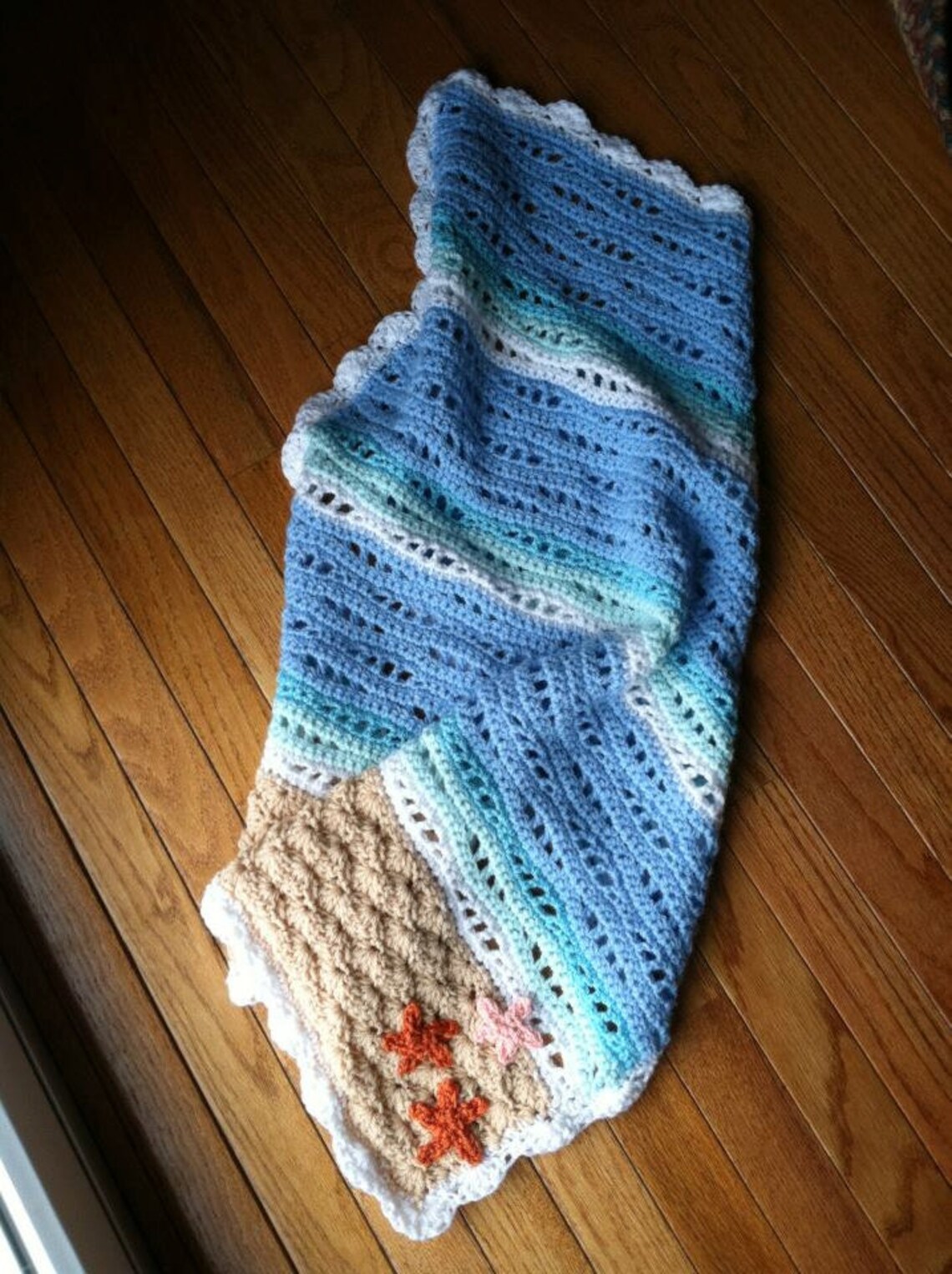 Beach Inspired Blanket Crochet Pattern/ Newborn/ Baby/ Custom Size - Etsy