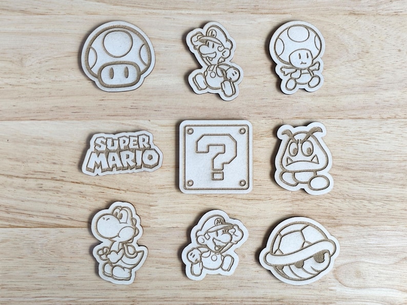 Engraved Wooden Fridge Magnet, Personalized Decoration Magnet | Gamer ...
