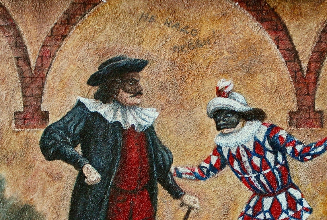 Pantalone and Arlecchino Italian Commedia dell'arte | Etsy