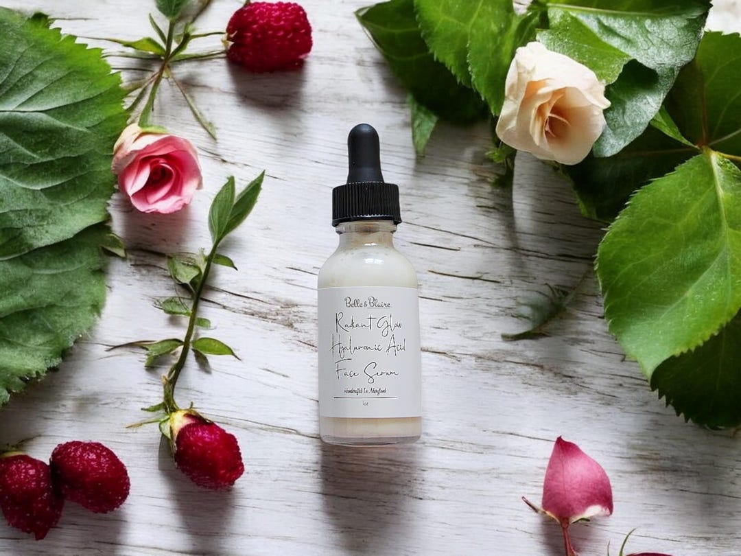 Radiant Glow Face Serum With Hyaluronic Acid- Vitamin C & B3- Gift for ...