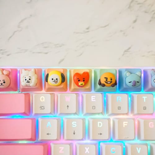 BT21 Character Keycaps BTS Army Custom Kawaii Keycaps - Etsy