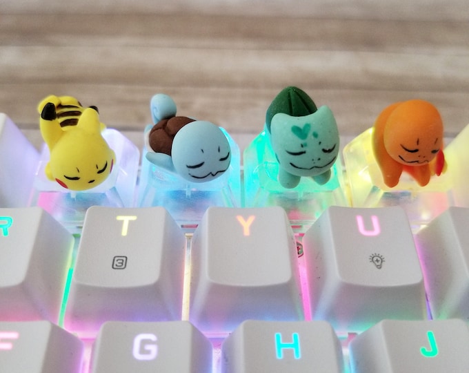 Pokemon Starters: Transparent Key Cap - Etsy