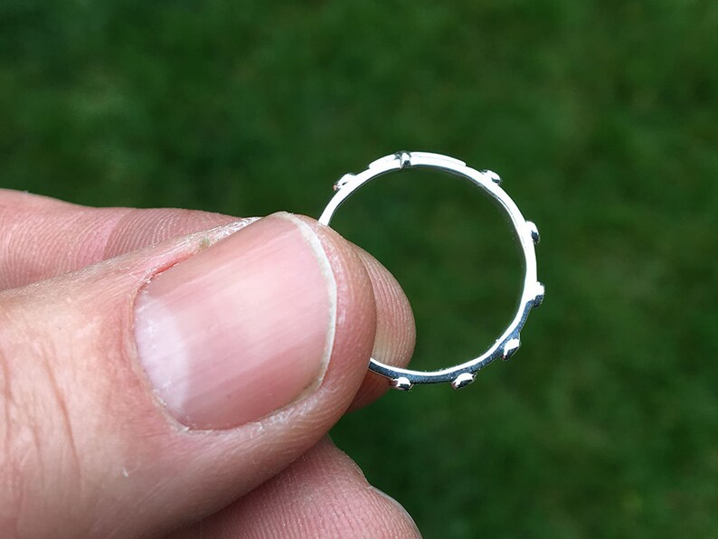 Sterling Silver Rosary Ring Prayer Ring First Communion - Etsy