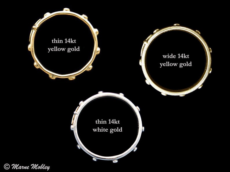 Gold Rosary Ring, Prayer Ring, First Communion Ring, Meditation Ring ...