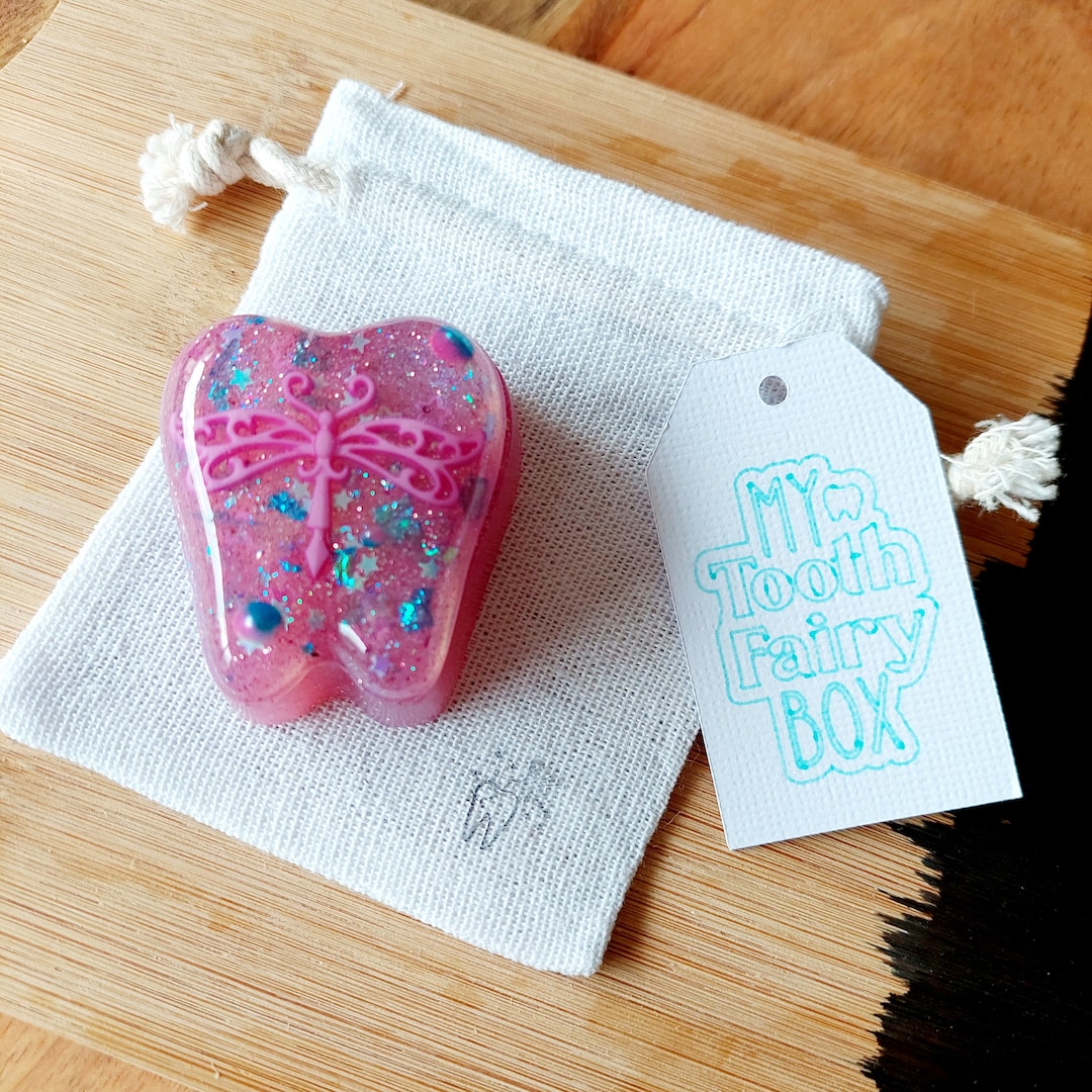 Dragonfly Tooth Fairy Box, First Lost Tooth Holder, for Boys and Girls ...