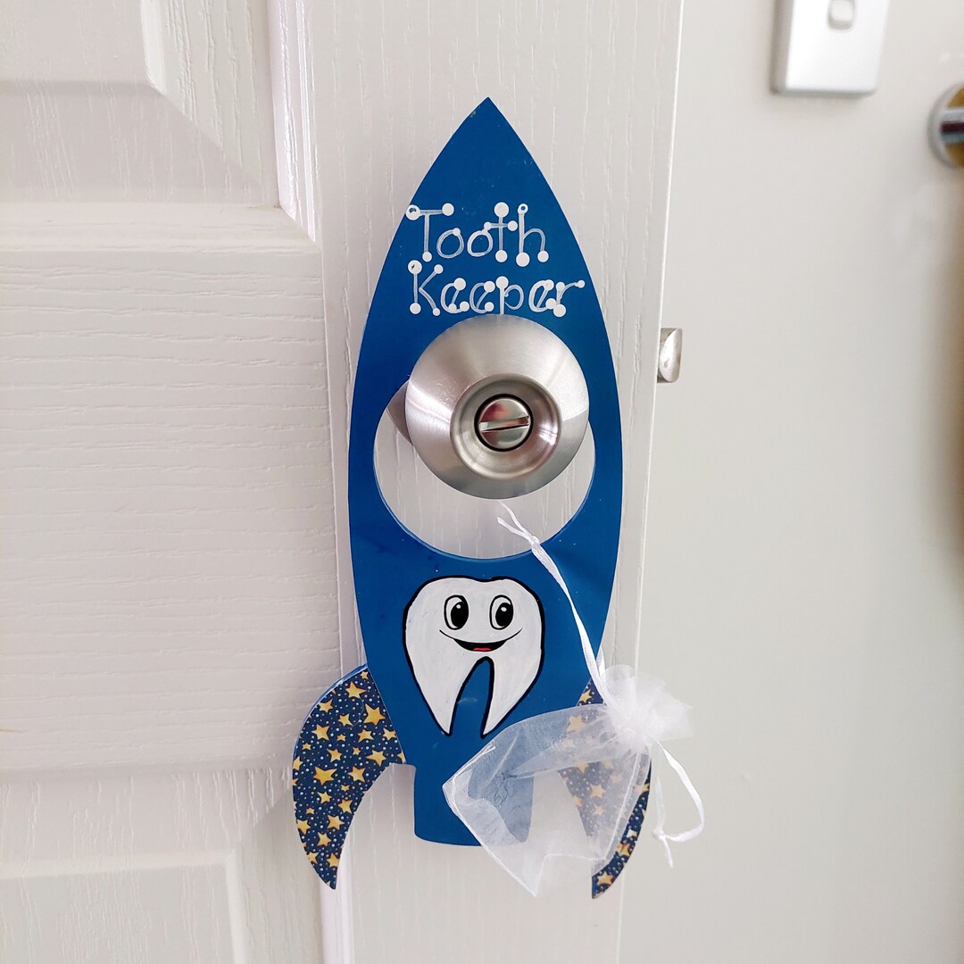 Rocket Shaped Tooth Keeper With Bag, Tooth Fairy Inspiration for Kids ...