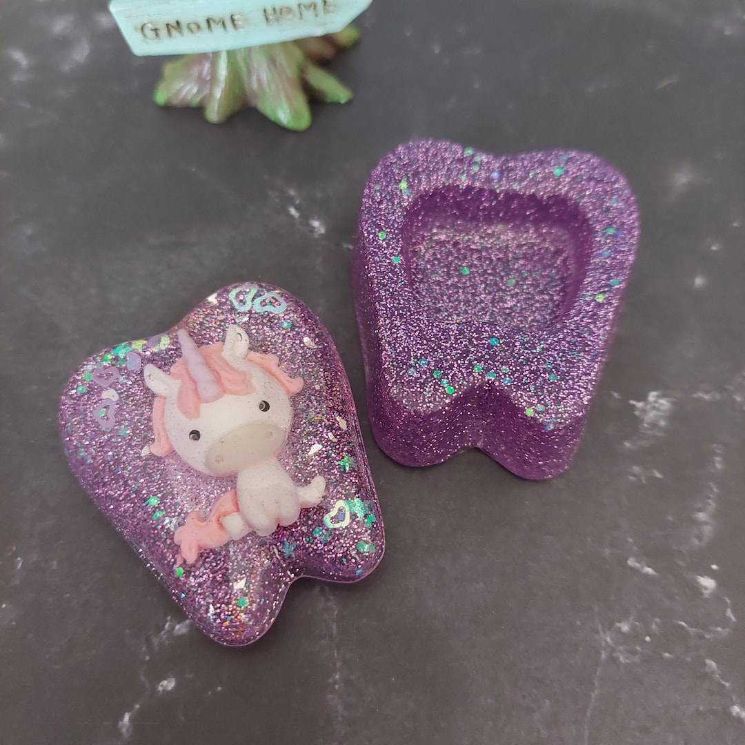 Unicorn Tooth Fairy Box/tooth Fairy Pillow/purple Tooth Box/lost Tooth ...