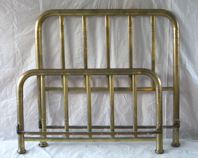 Antique Brass Bed Frame Simmons Company Full Size - Etsy