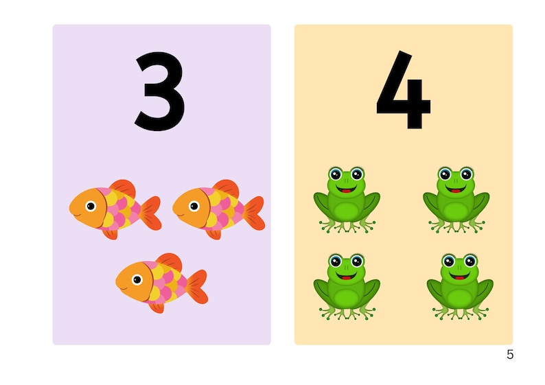 NUMBER FLASHCARDS 1–20 | Printable Counting Cards for Toddlers ...