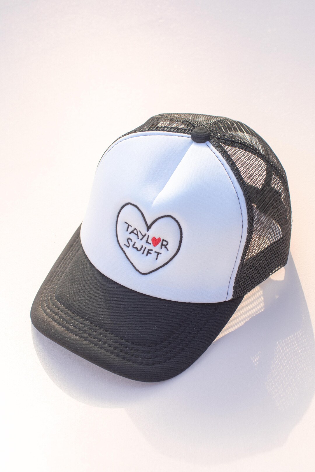 Taylor Heart Embroidery Concert Tour Black Trucker Hat - Etsy
