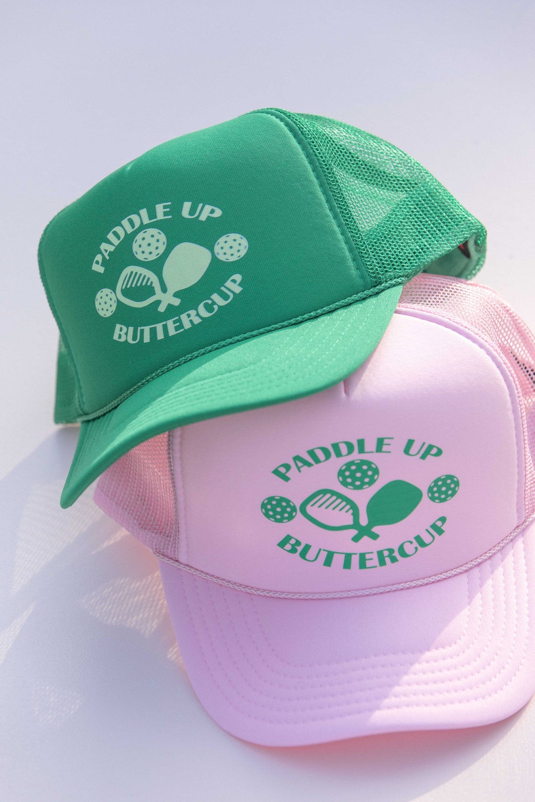 Pickleball Pickerballer Paddle up Buttercup Trucker Hat - Etsy