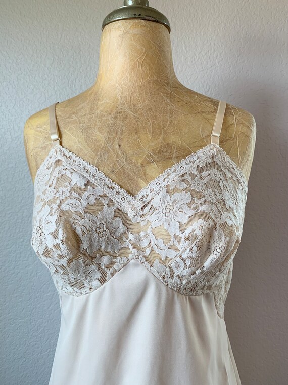 1960s Vanity Fair Slip, Sixties Lace Slip Dress, Vtg … - Gem