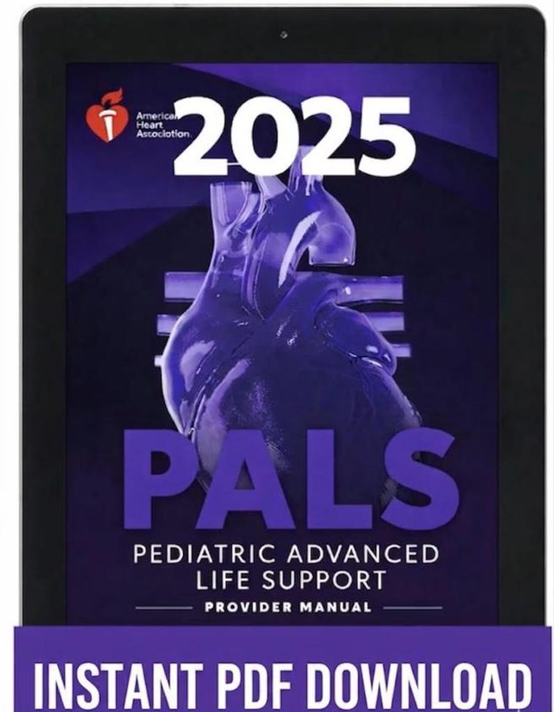 PALS Provider Manual: 2025 AHA Pediatric CPR Guide - Etsy UK