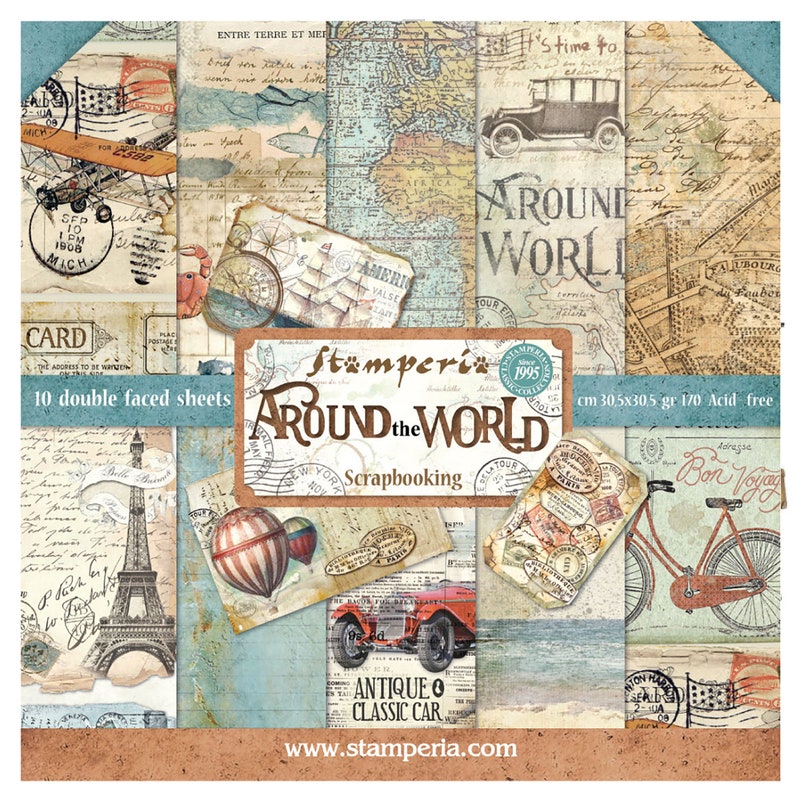 Travel Scrapbooking Paper 12x12 - Etsy UK