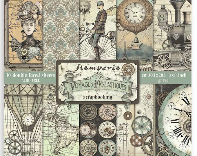 Stamperia Princess 8 X 8 Paper Pad 10 Pc Double Side ,craft Supplies ...