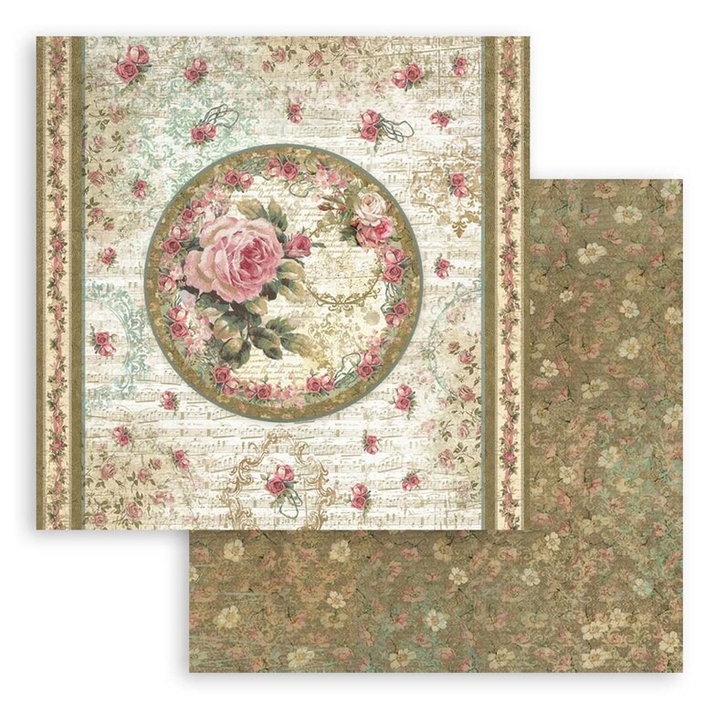 Stamperia Precious 8" X 8" Paper Pad 10 Pc Double Side ,craft Supplies ...