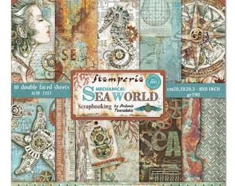 Stamperia Princess 8 X 8 Paper Pad 10 Pc Double Side ,craft Supplies ...