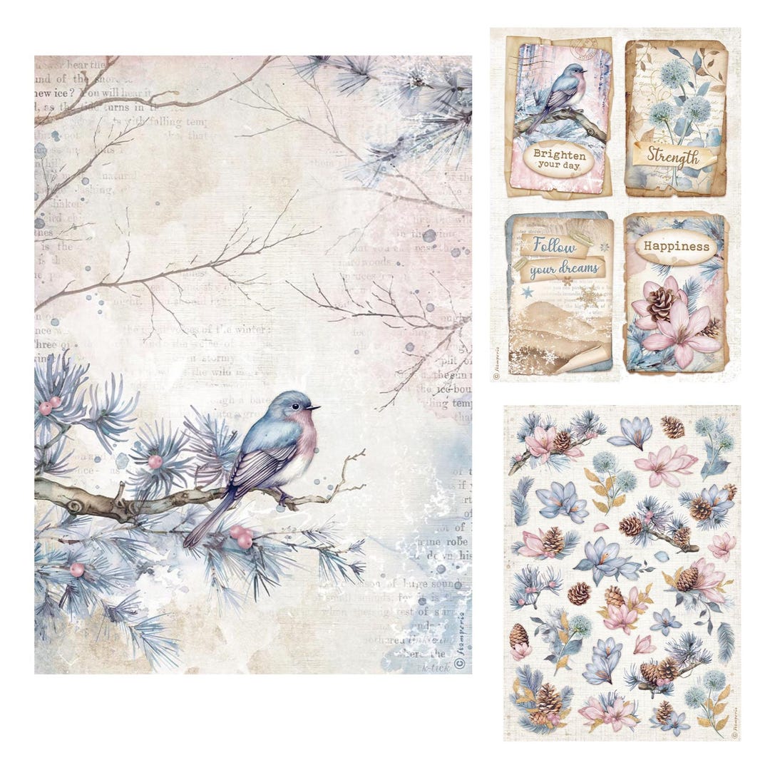 Stamperia Dewdrops A4 Rice Paper,craft Supplies,card Making ...