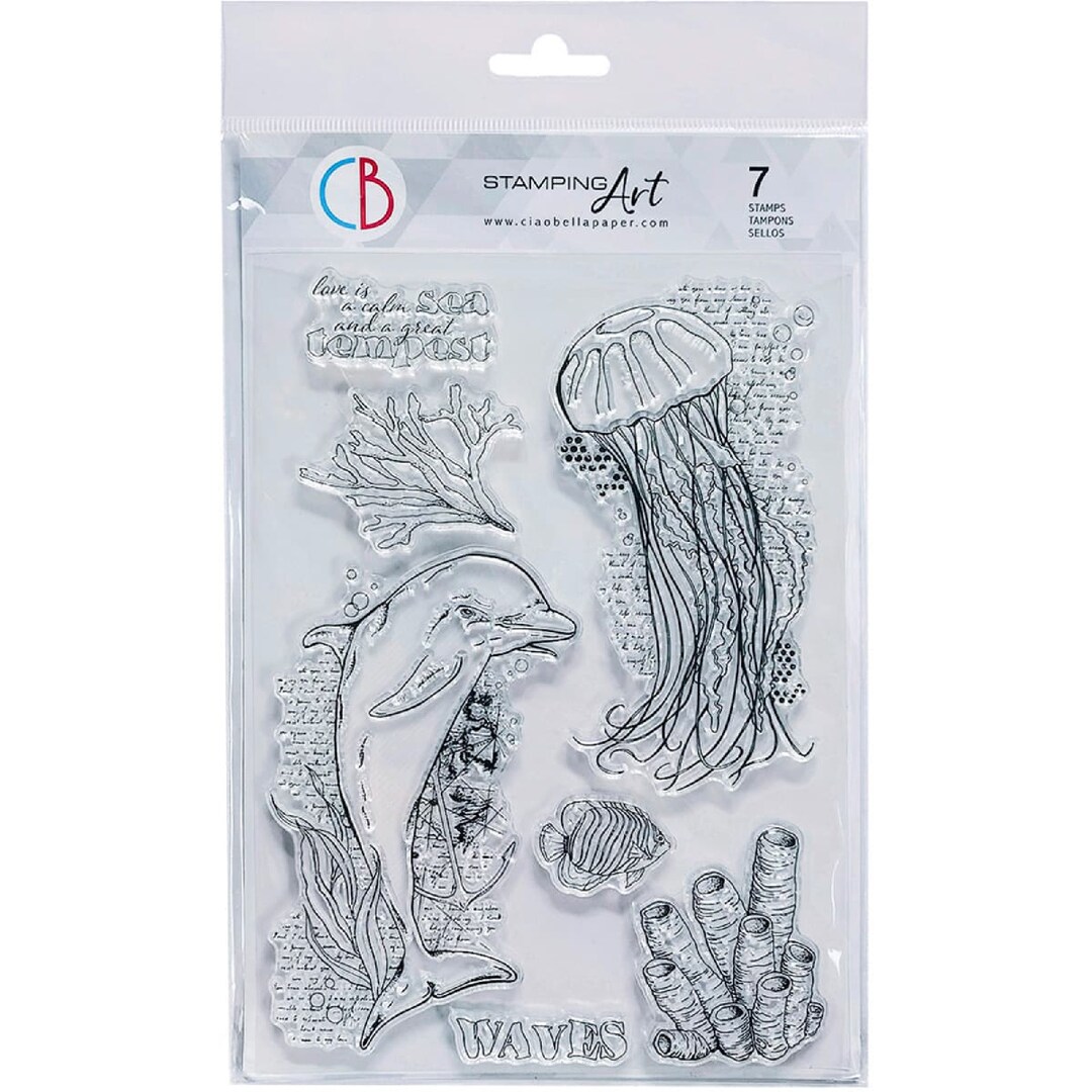 Ciao Bella "6 X 8" Clear Stamp Underwater Love Calming Sea Stamp,sea ...