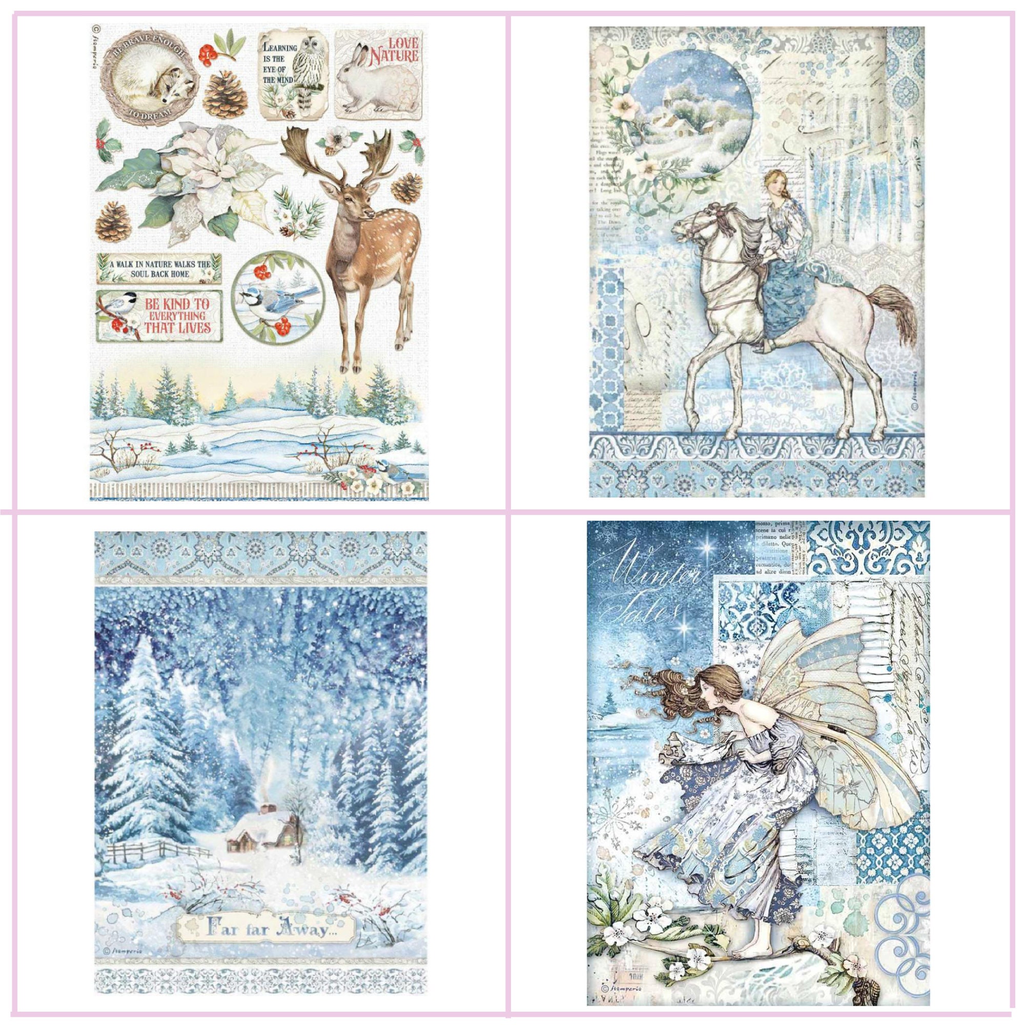 Winter Tales Stamperia - Etsy
