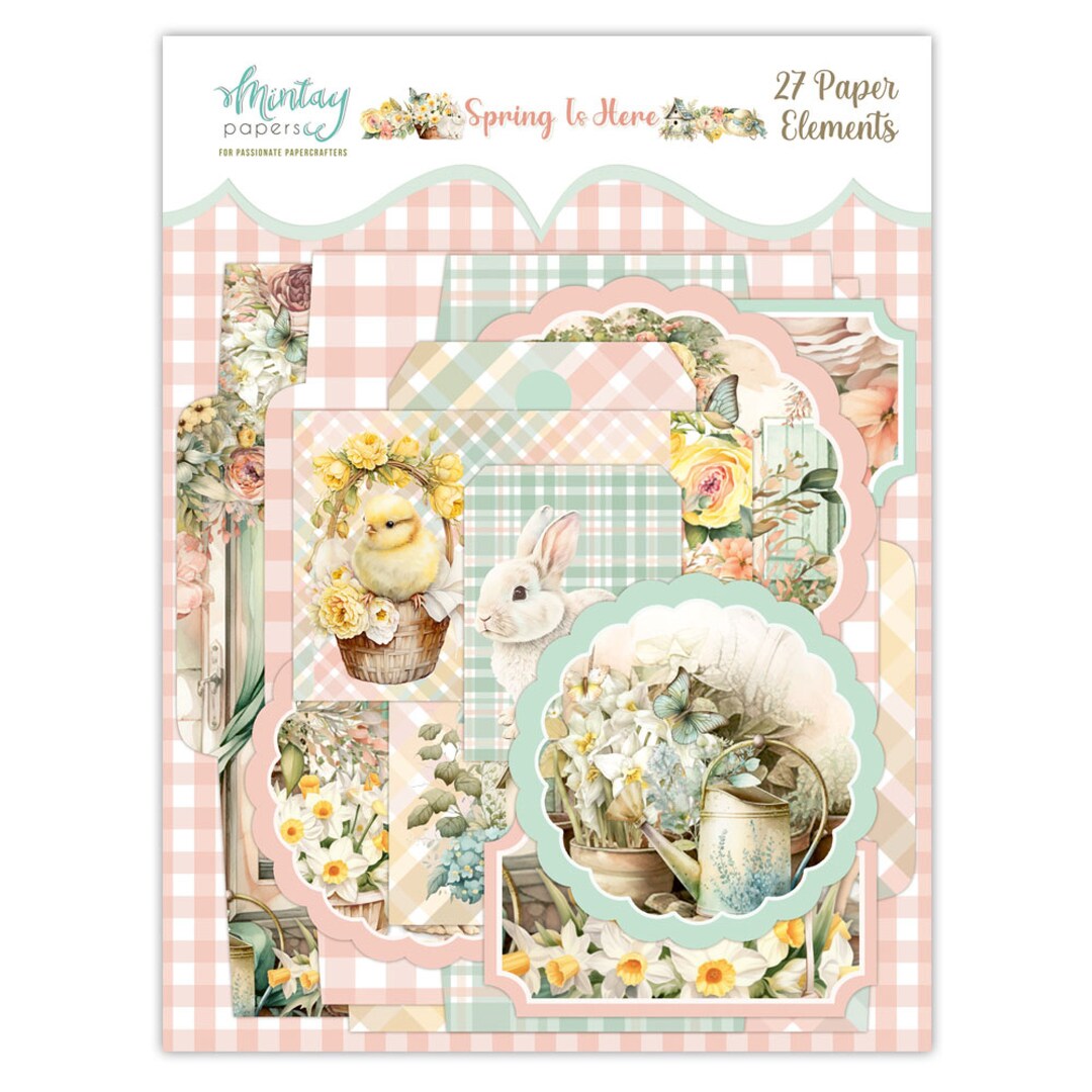 Mintay Spring is Here Tags ,card Making,craft Supplies,easter,spring ...