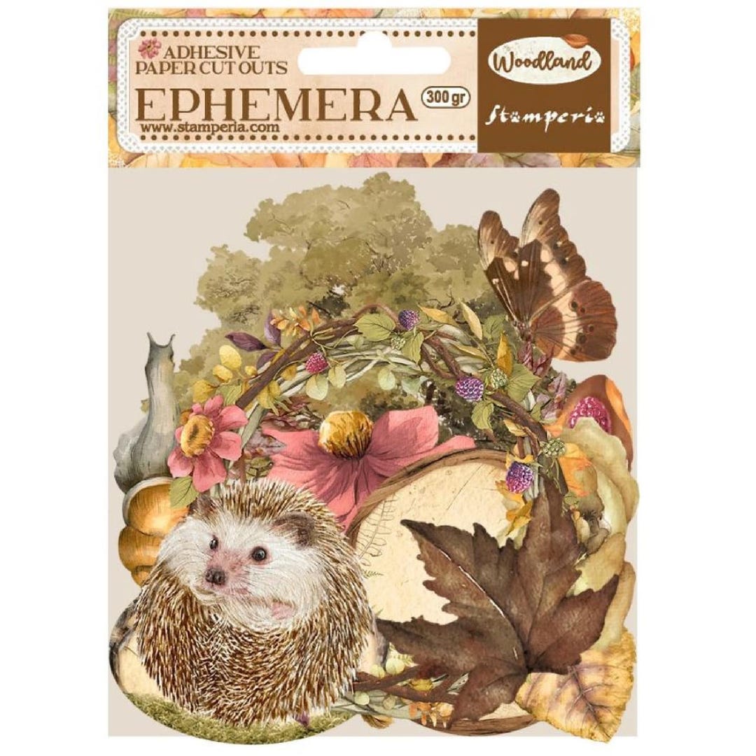 Stamperia Woodland Ephemera: Forest Animal Scrapbooking Embellishments ...