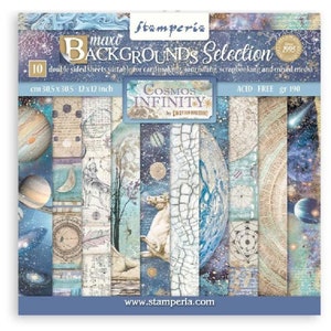 Stamperia Cosmos Infinity 12" X 12" Maxi Backgrounds, Scrapbooking ...