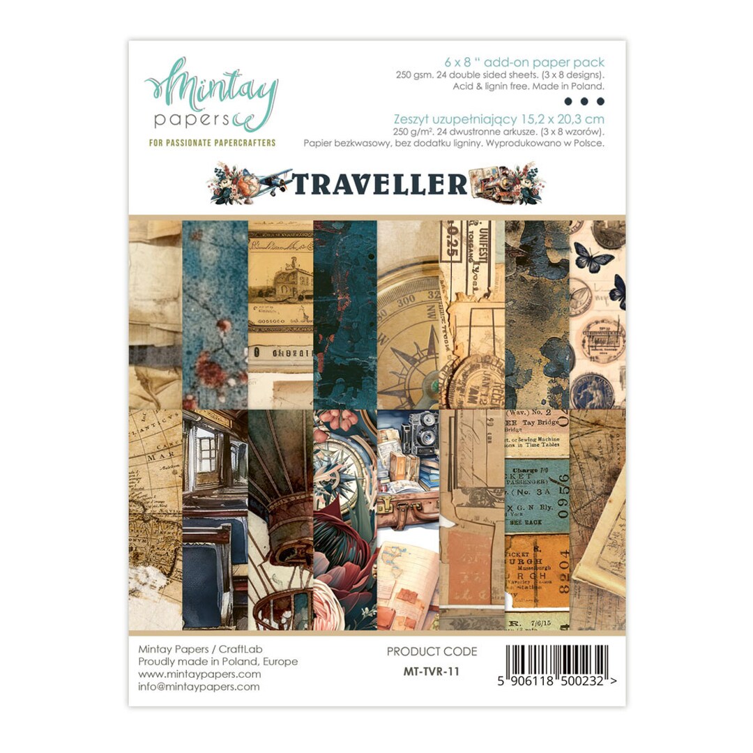 Mintay Traveller 6" X 8" Paper Pad,patterns,background Paper,card ...
