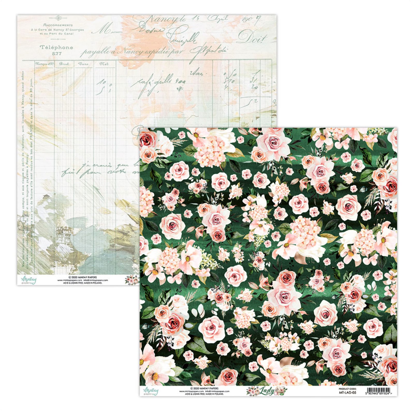 Mintay Lady 6" X 6" Paper Pad,elegant,laces,romantic,fashion,card ...