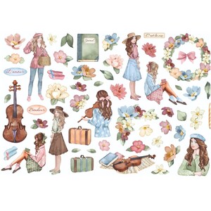 Stamperia Create Happiness Oh La La Ephemera,die Cuts,crafts Supplies ...