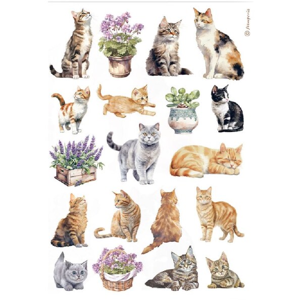 Decoupage Cat - Etsy